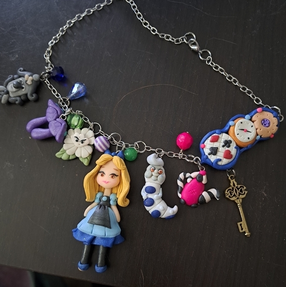 Hand Crafted | Jewelry | Alice In Wonderland Handmade Necklace | Poshmark